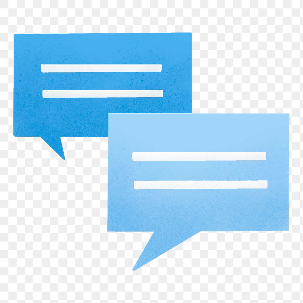 Blue chat box social media | Free PNG Sticker - rawpixel
