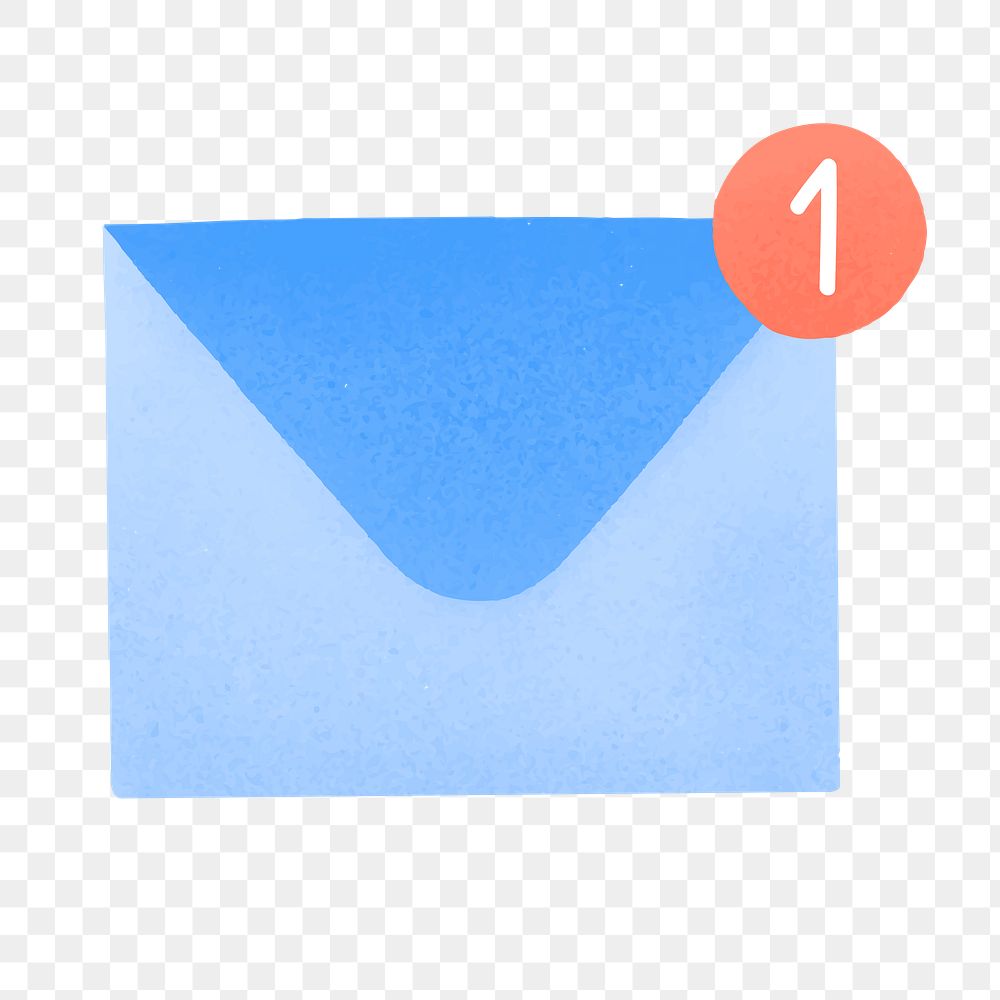 Blue social media inbox template | Free PNG Sticker - rawpixel