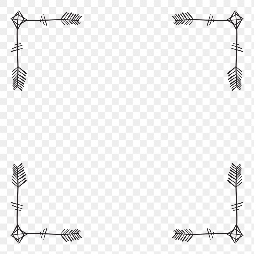 Png corner border bohemian ornament | Free PNG - rawpixel