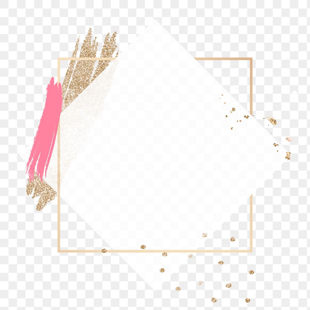 Frame PNG gold Memphis designs | Free PNG - rawpixel