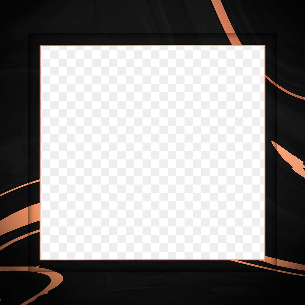 Frame png black and copper | Free PNG - rawpixel