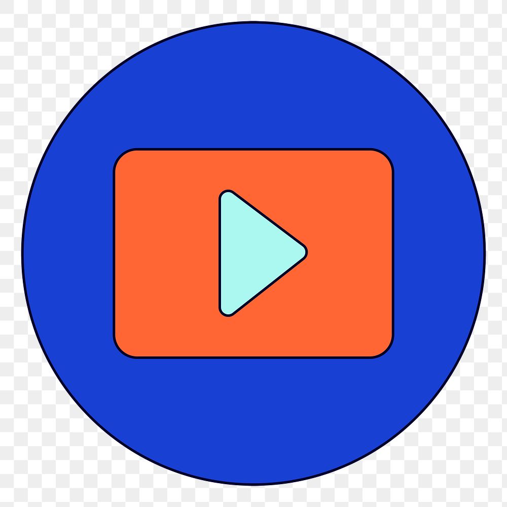 Play bubble icon on transparent | Free PNG Sticker - rawpixel