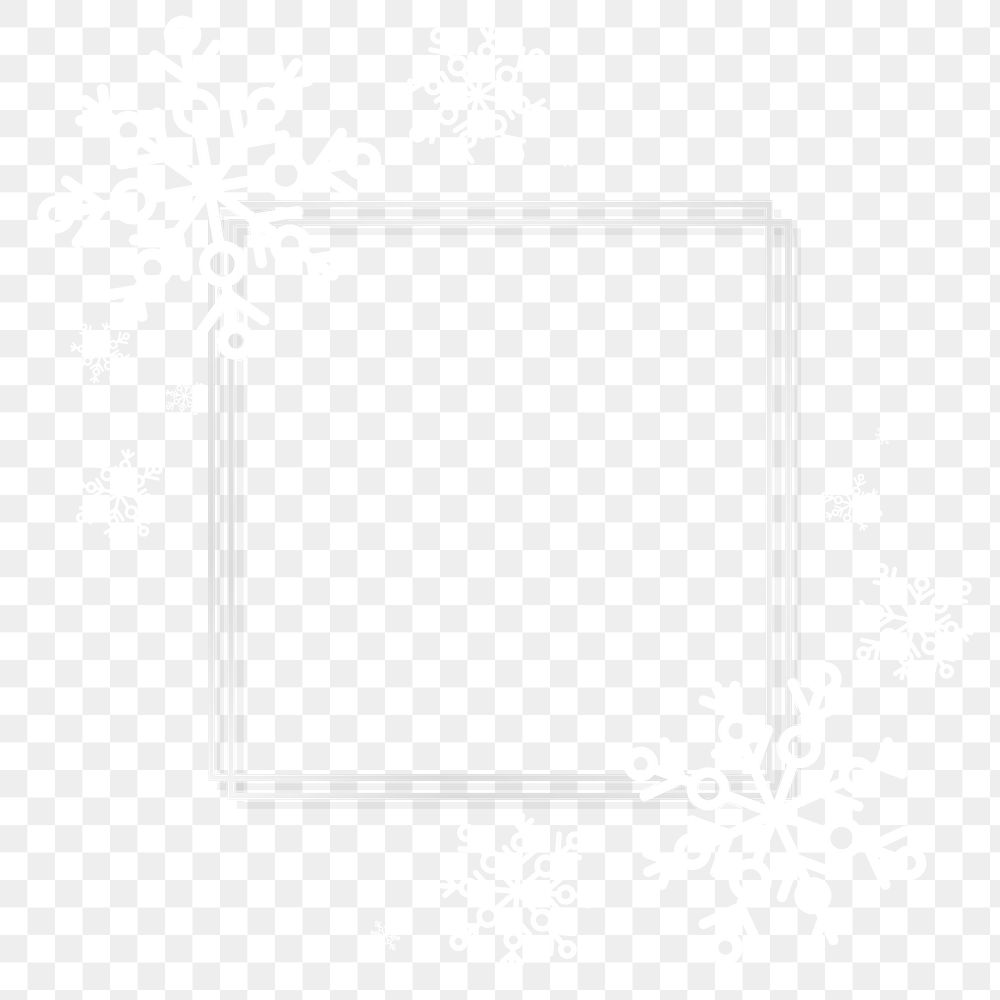 Christmas snowflake frame social ads | Premium PNG - rawpixel