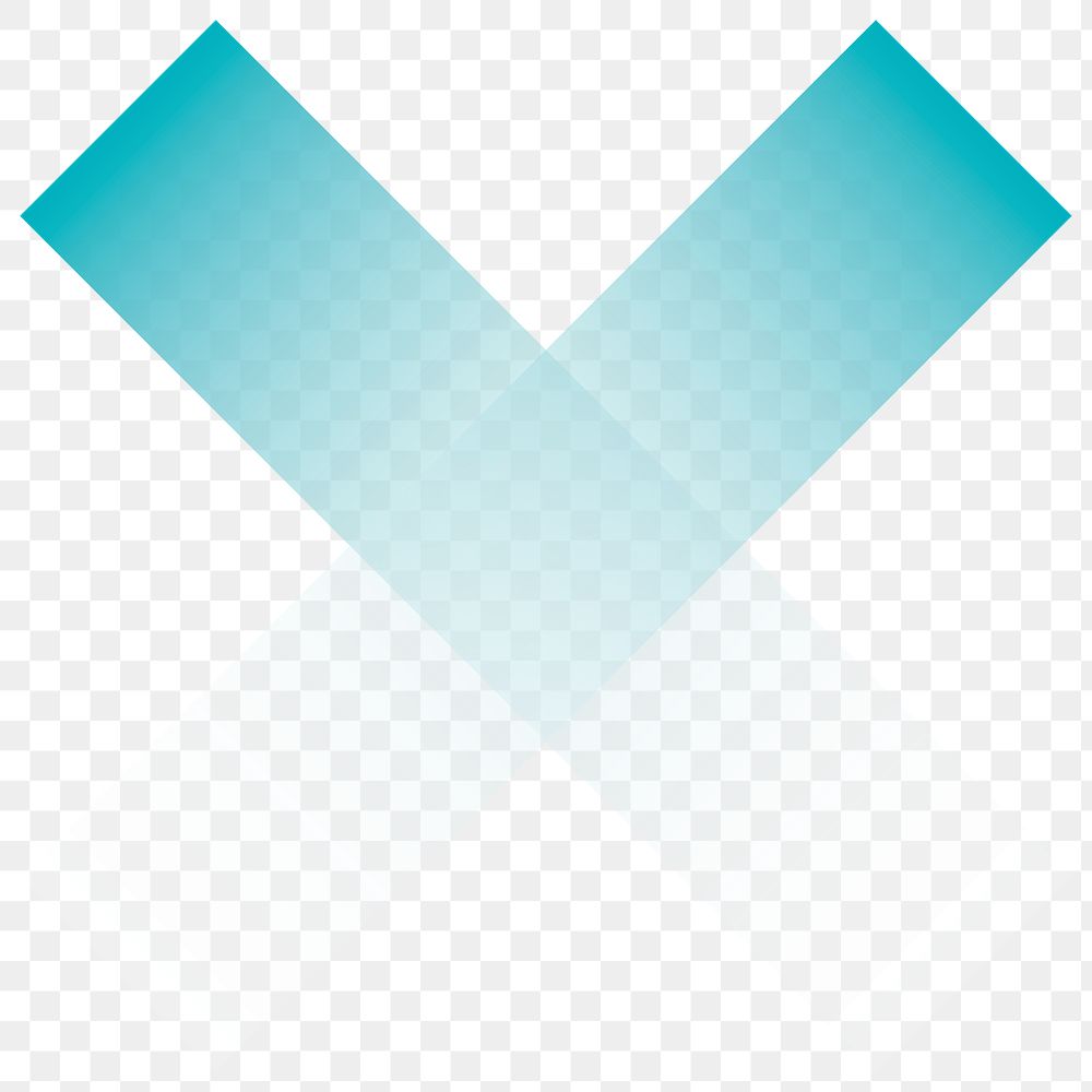 Blue x mark gradient element | Free PNG Sticker - rawpixel