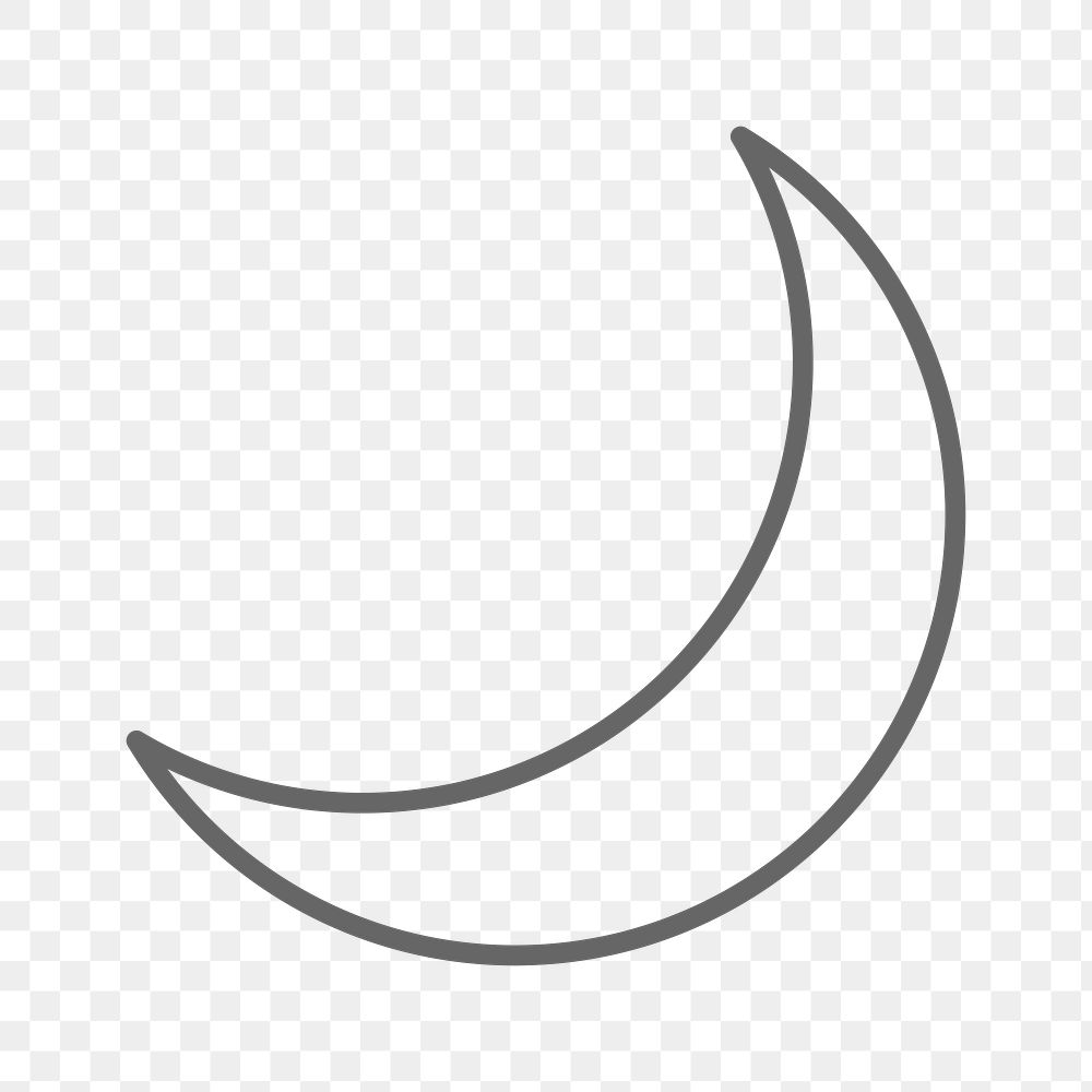 Stroke crescent geometric shape transparent | Free PNG - rawpixel