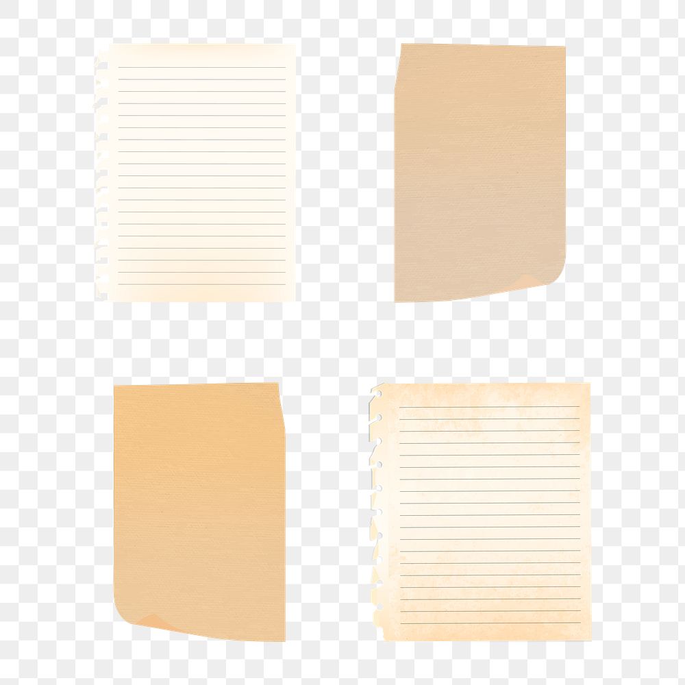 Old paper note collection social | Premium PNG - rawpixel