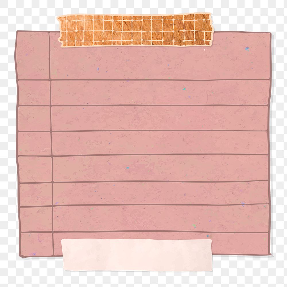 Blank pink paper note transparent | Premium PNG Sticker - rawpixel