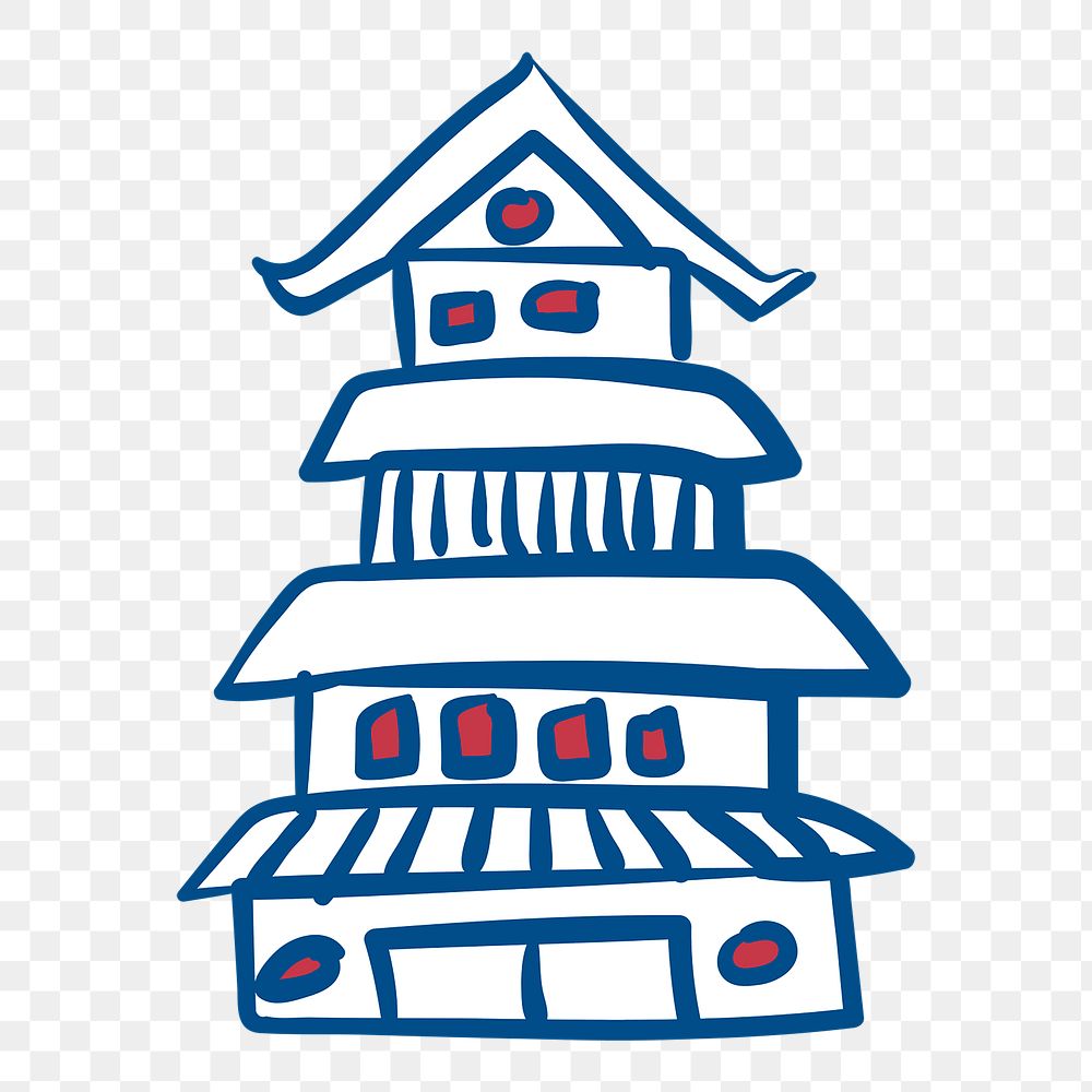 Japanese ancient castle transparent png | Free PNG Sticker - rawpixel