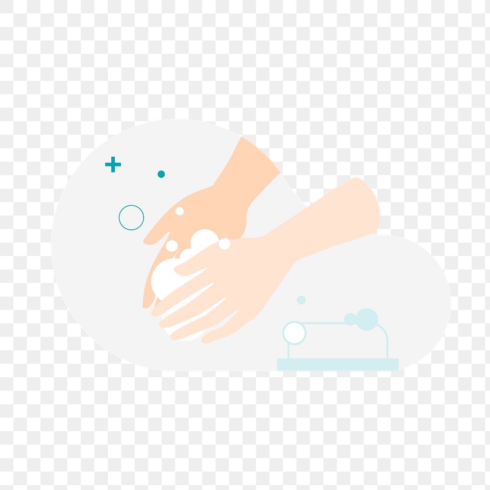 Hand washing with a soap | Free PNG Sticker - rawpixel