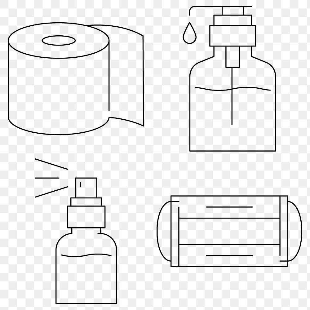 Coronavirus prevention icon set transparent | Free PNG - rawpixel