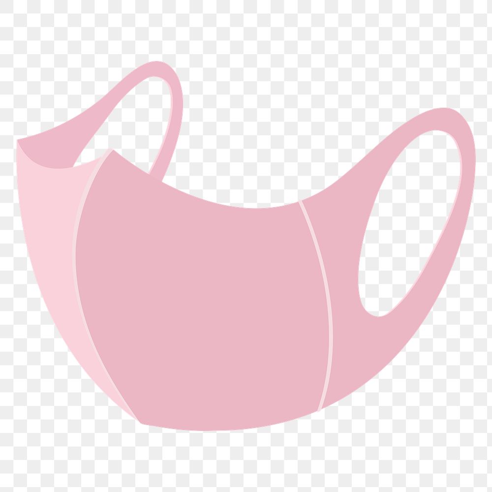 Pink face mask element transparent | Free PNG Sticker - rawpixel
