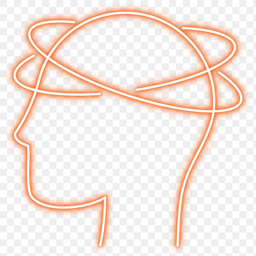 Dizziness neon icon transparent png | Free PNG Sticker - rawpixel