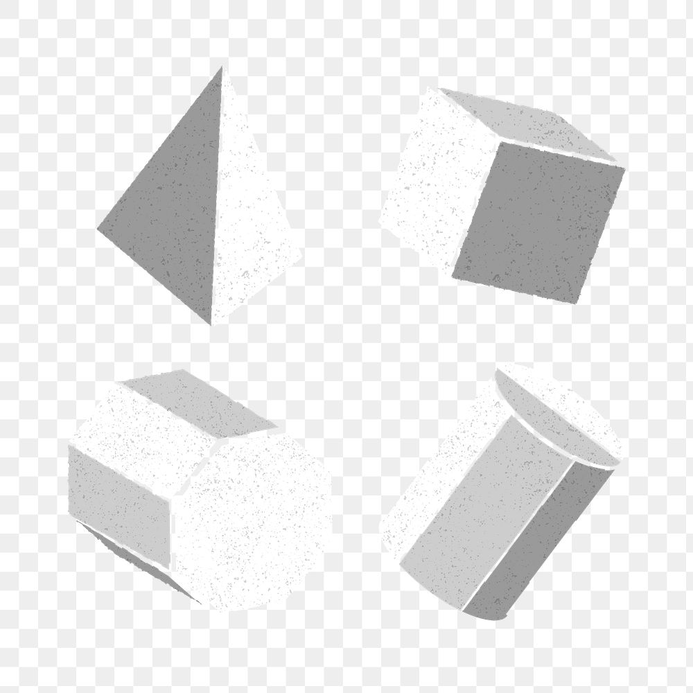 3D geometric shape design element | Premium PNG - rawpixel