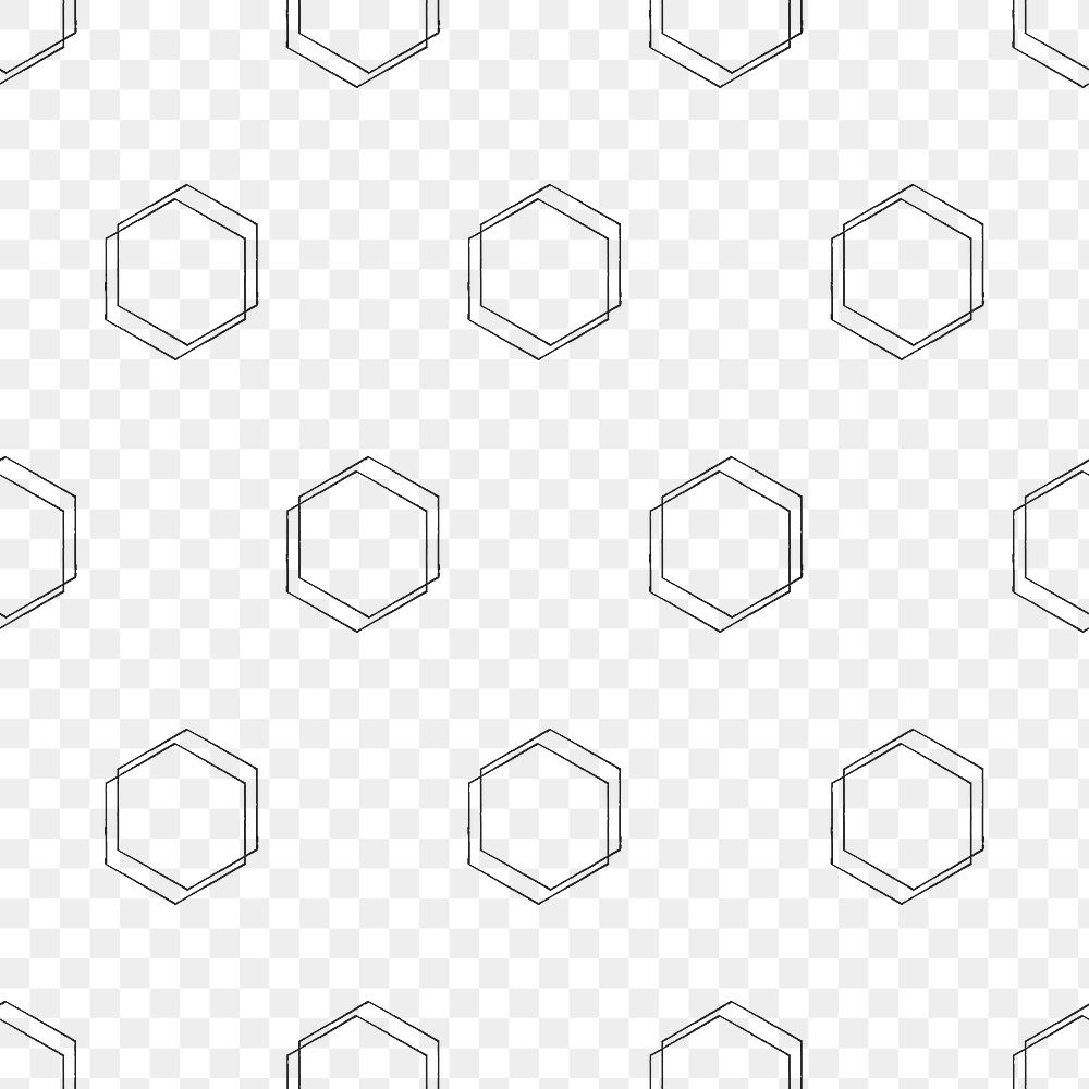 Seamless 3D hexagonal pattern design | Premium PNG - rawpixel