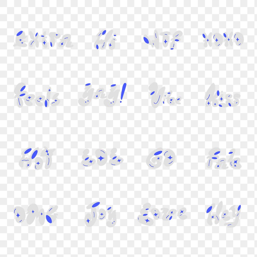 Funky bold word sticker png | Premium PNG - rawpixel