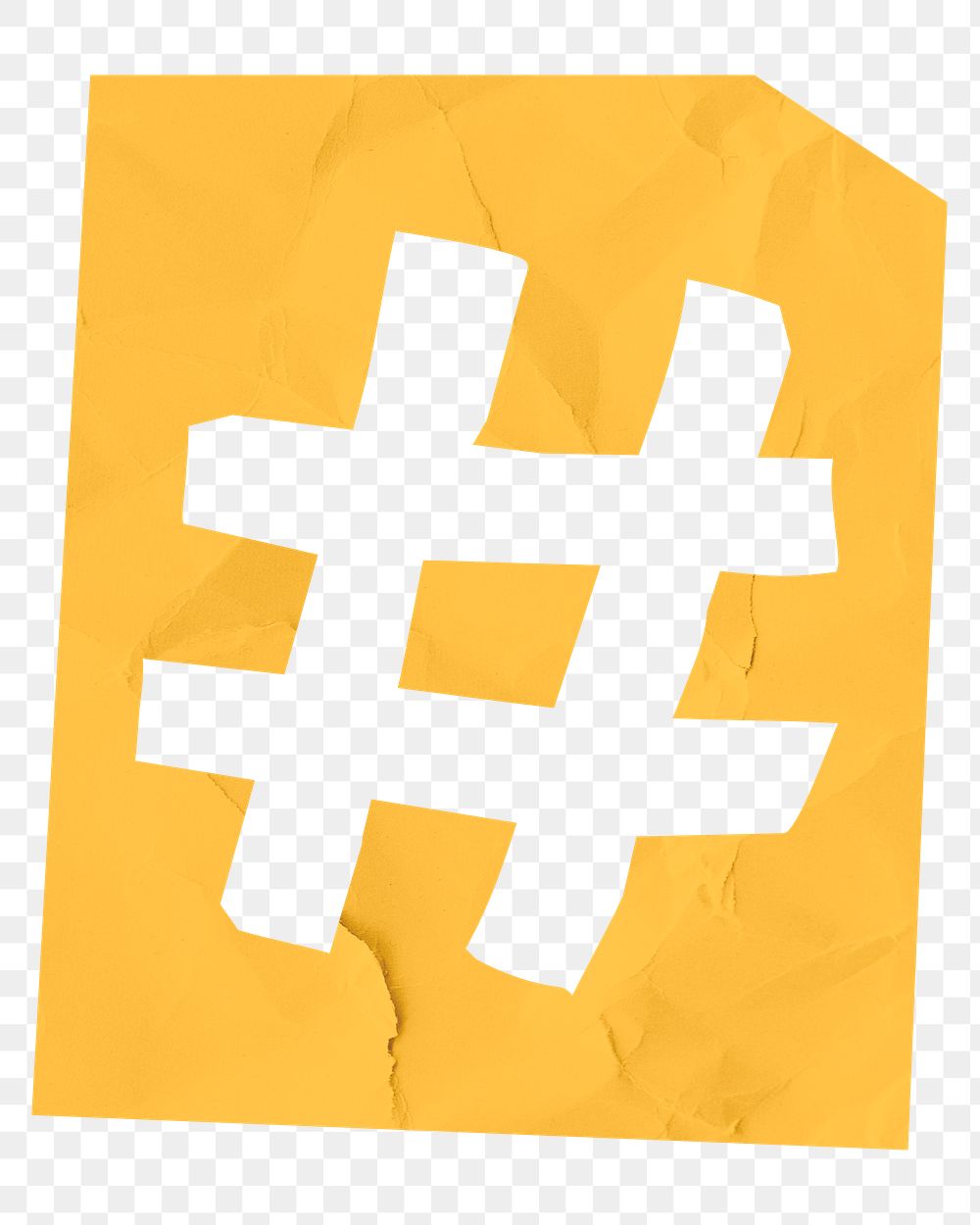Png hashtag symbol paper cut | Free PNG Sticker - rawpixel