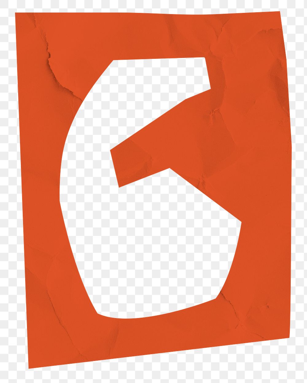 Number 6 font png paper | Free PNG Sticker - rawpixel