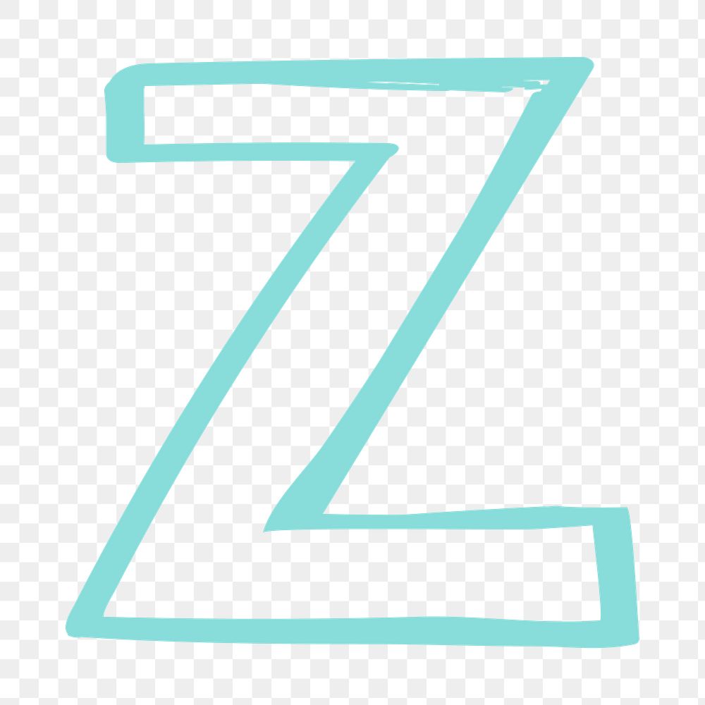 Z letter png doodle font | Free PNG Sticker - rawpixel