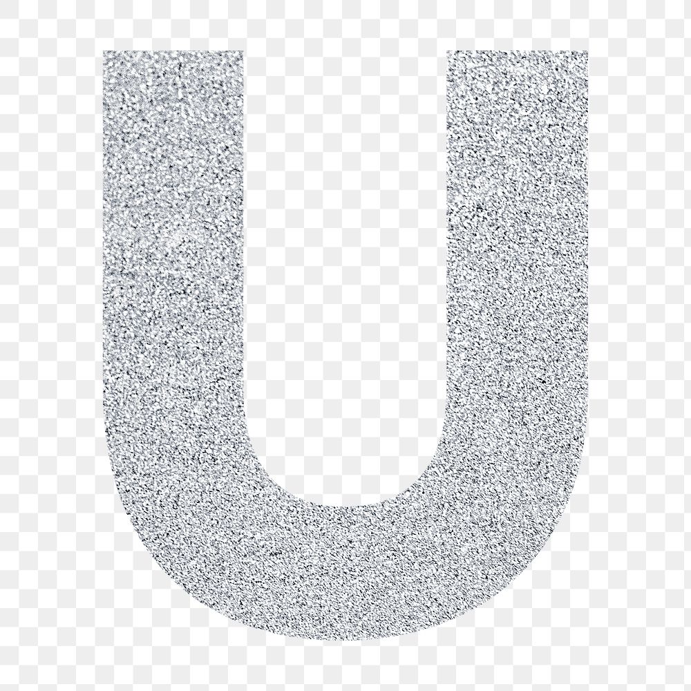 Glitter capital letter U sticker | Free PNG Sticker - rawpixel