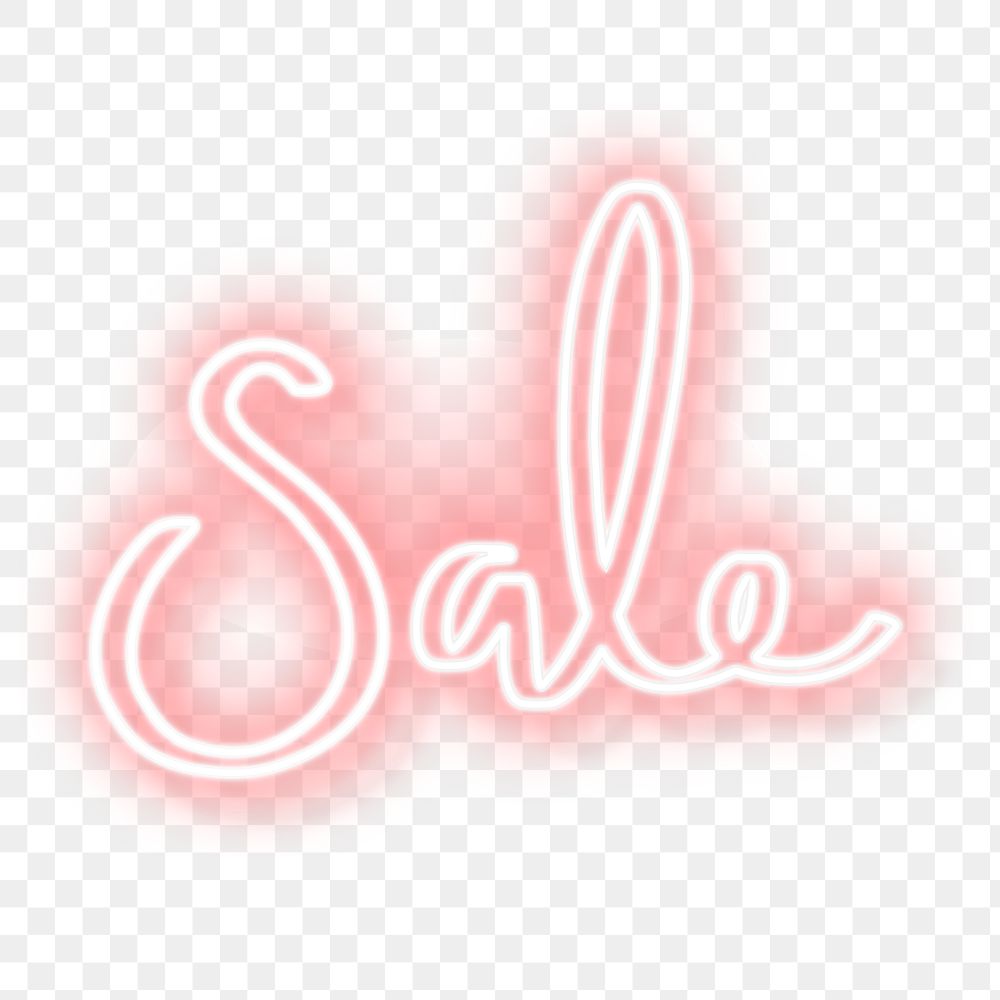 Pink sale neon sign transparent | Premium PNG Sticker - rawpixel