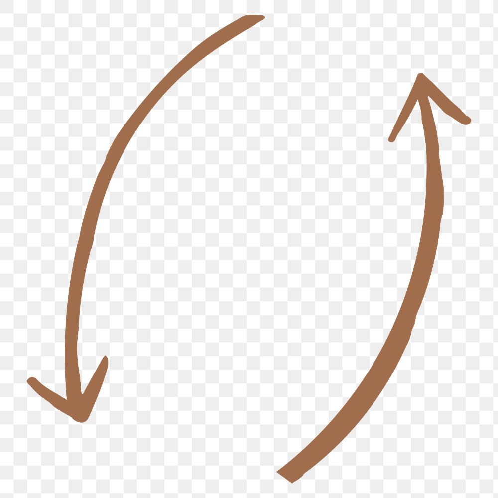 Png doodle reverse arrow sticker | Free PNG Sticker - rawpixel