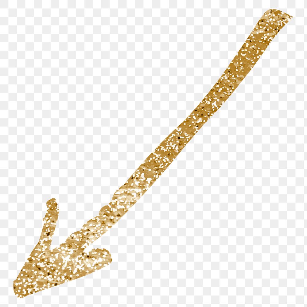 Png doodle down left arrow | Free PNG Sticker - rawpixel