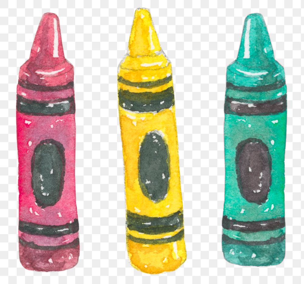 PNG crayon watercolor education graphic | Premium PNG Sticker - rawpixel