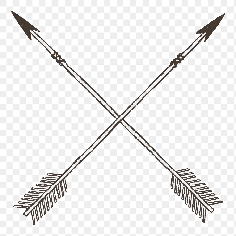 Png crossed arrow logo | Premium PNG Sticker - rawpixel
