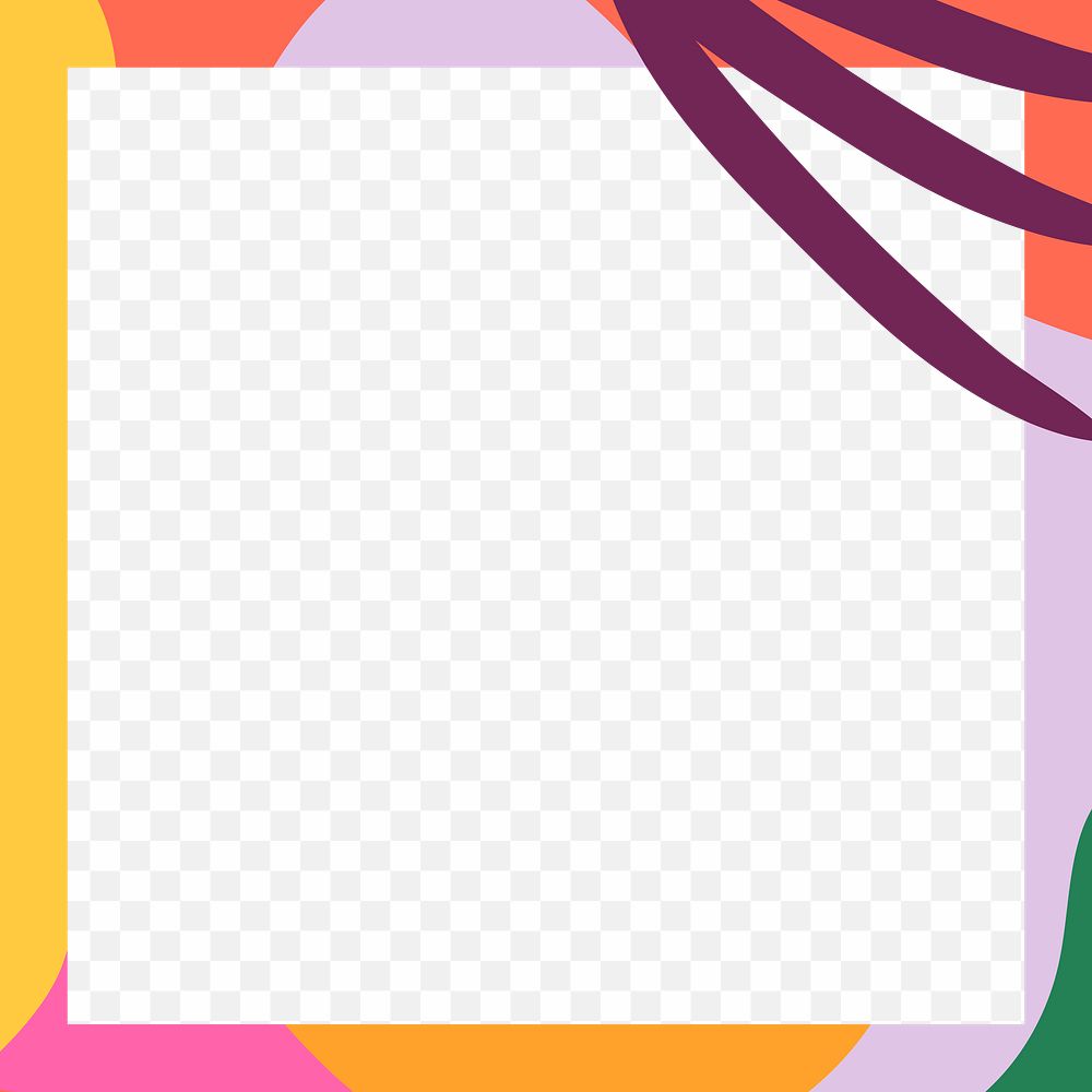 Frame png abstract colorful neo | Free PNG - rawpixel