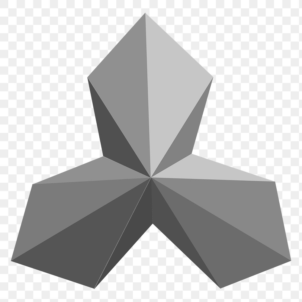 3D kite geometric shape png | Free PNG Sticker - rawpixel