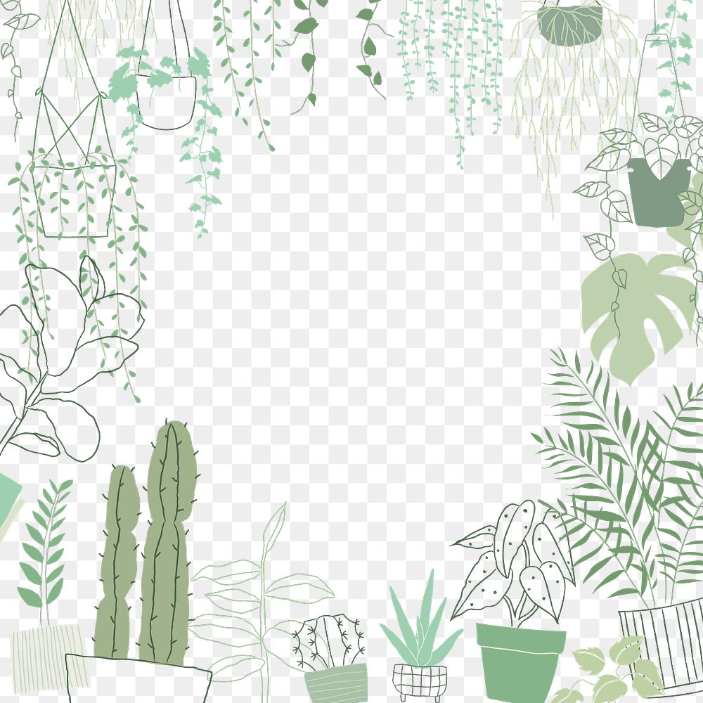 Plant frame png in hand | Free PNG - rawpixel