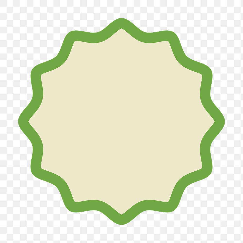 Shape png blank badge sticker | Premium PNG Sticker - rawpixel