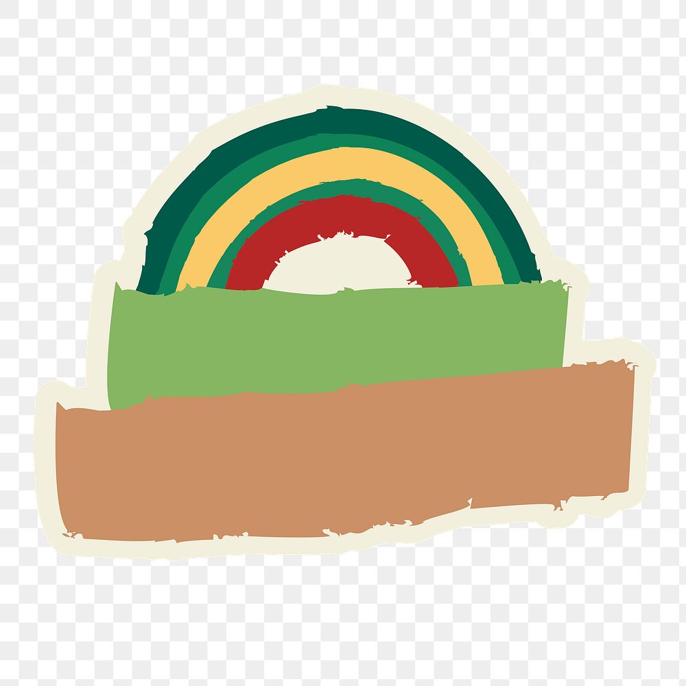 Rainbow png badge business sticker | Premium PNG Sticker - rawpixel