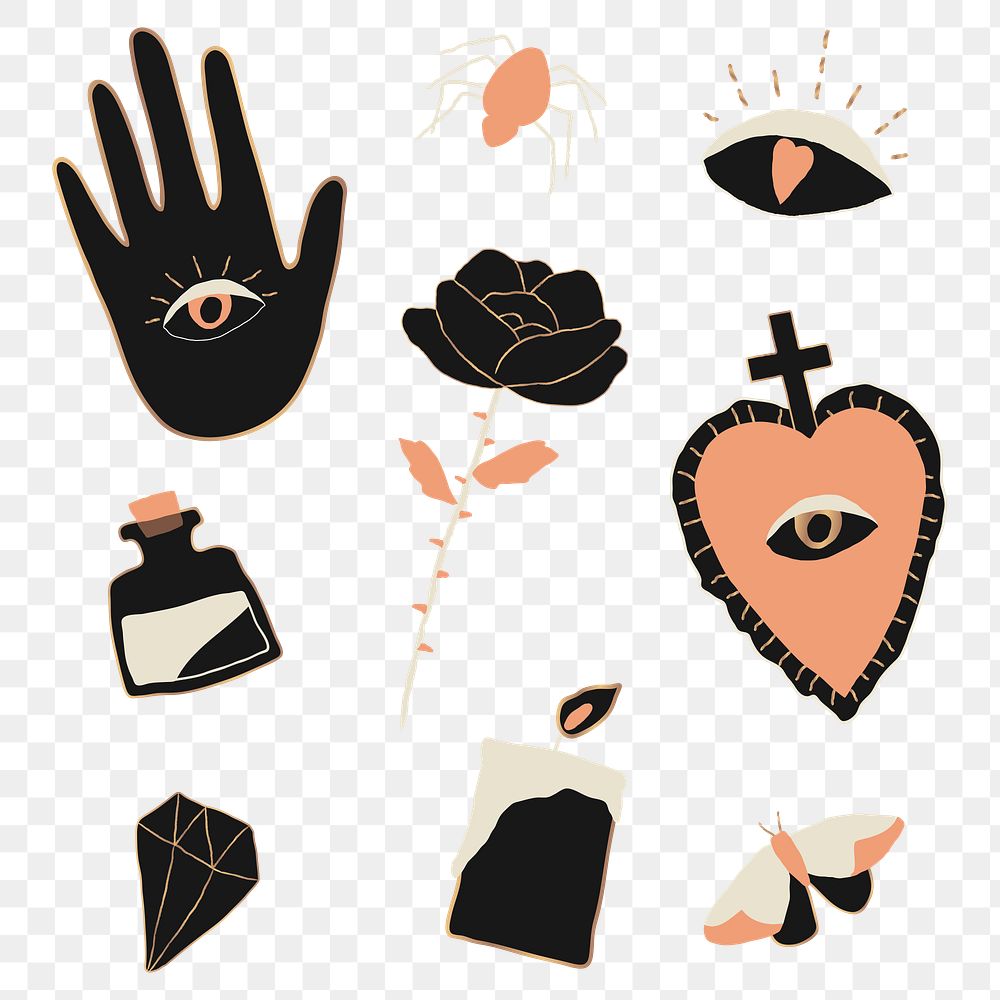 Hand drawn Halloween png magic | Premium PNG - rawpixel