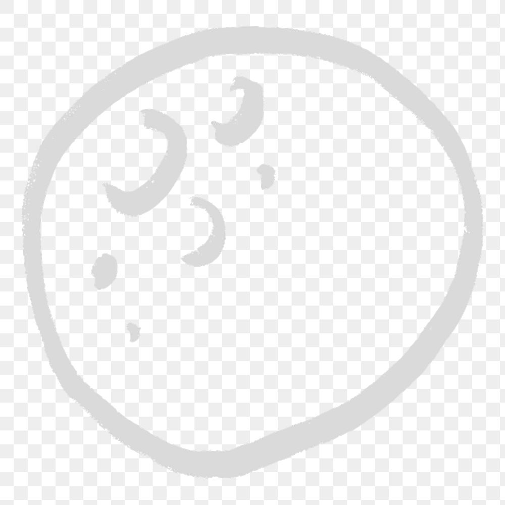 Full moon gray png space | Free PNG Sticker - rawpixel