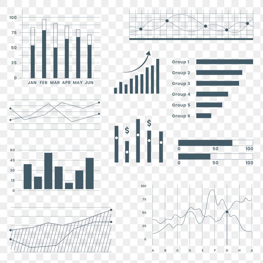 Dashboard business infographic png data | Premium PNG - rawpixel