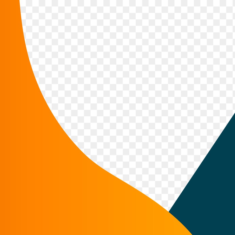 Orange border transparent background png | Free PNG Sticker - rawpixel