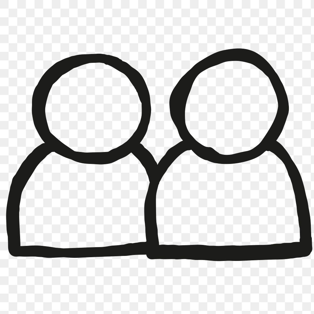 Simple business partner icon transparent | Free Icons Sticker - rawpixel