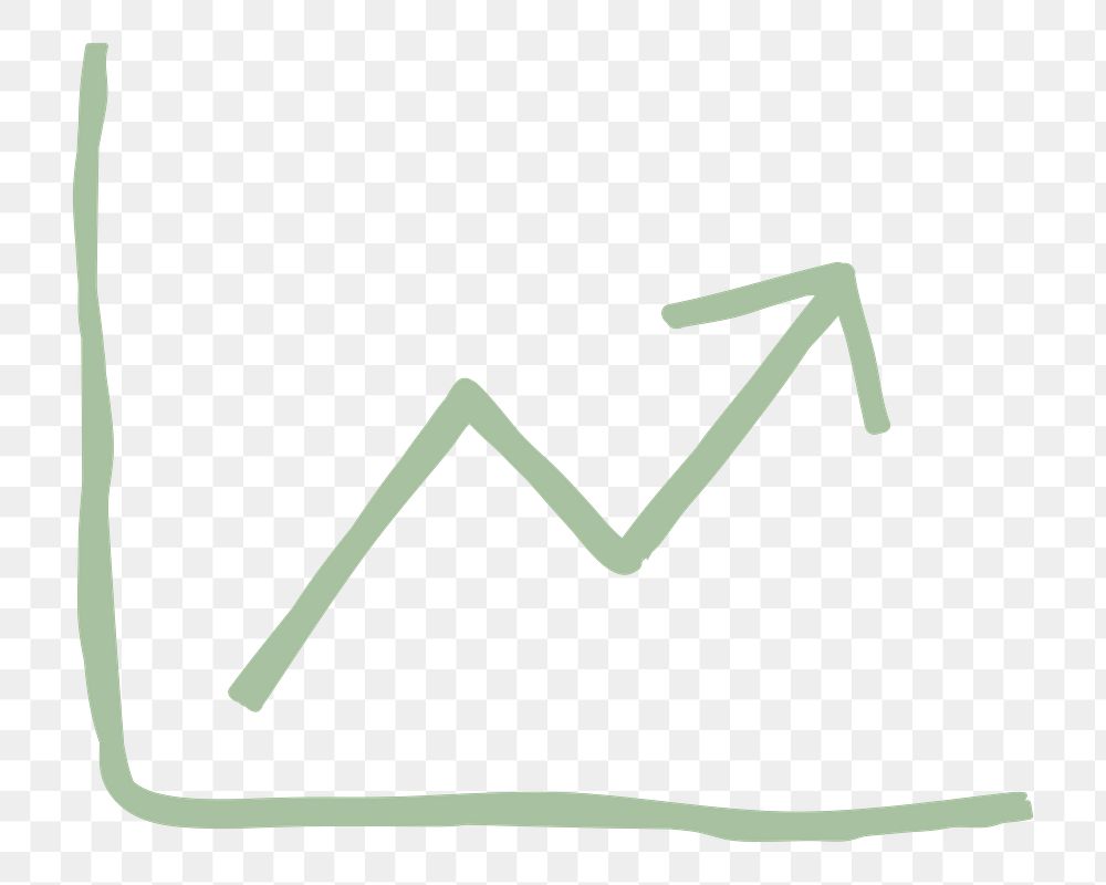 Green rising arrow png business | Free PNG Sticker - rawpixel