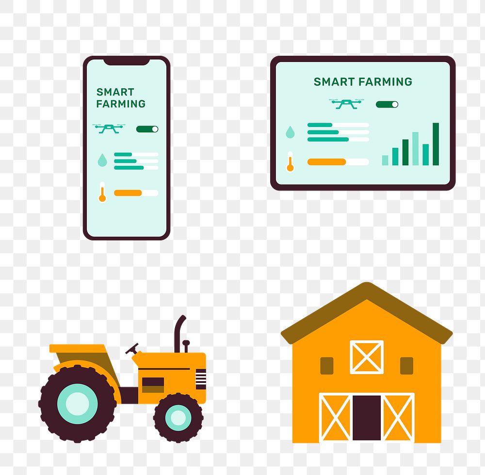 Smart farming png icon digital | Free PNG - rawpixel