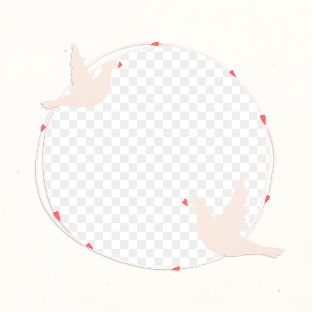 Cute lovebirds frame png love | Free PNG - rawpixel