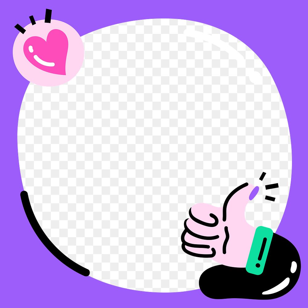 Png frame thumbs up likes | Free PNG - rawpixel