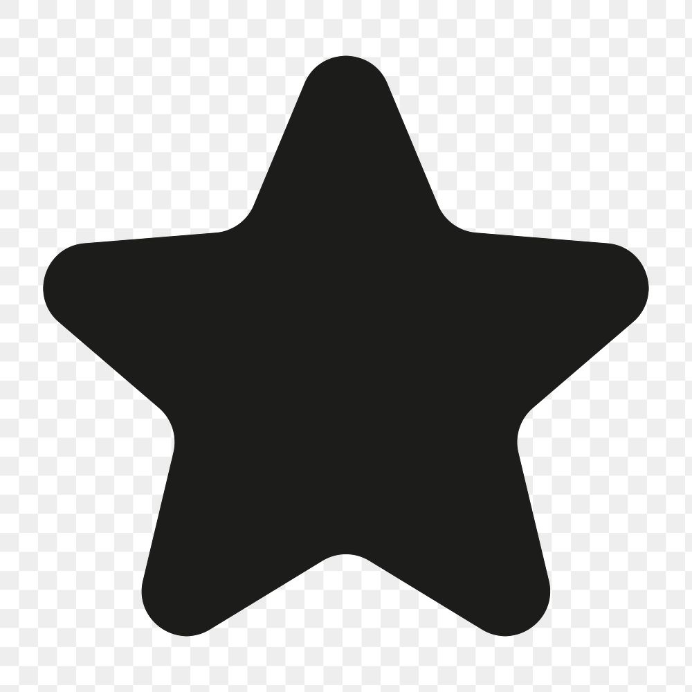 Star filled icon png black | Free Icons Sticker - rawpixel