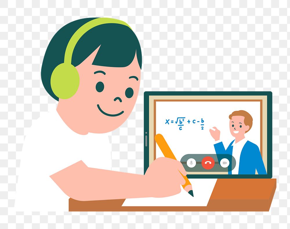 PNG online mathematics class flat | Free PNG Sticker - rawpixel