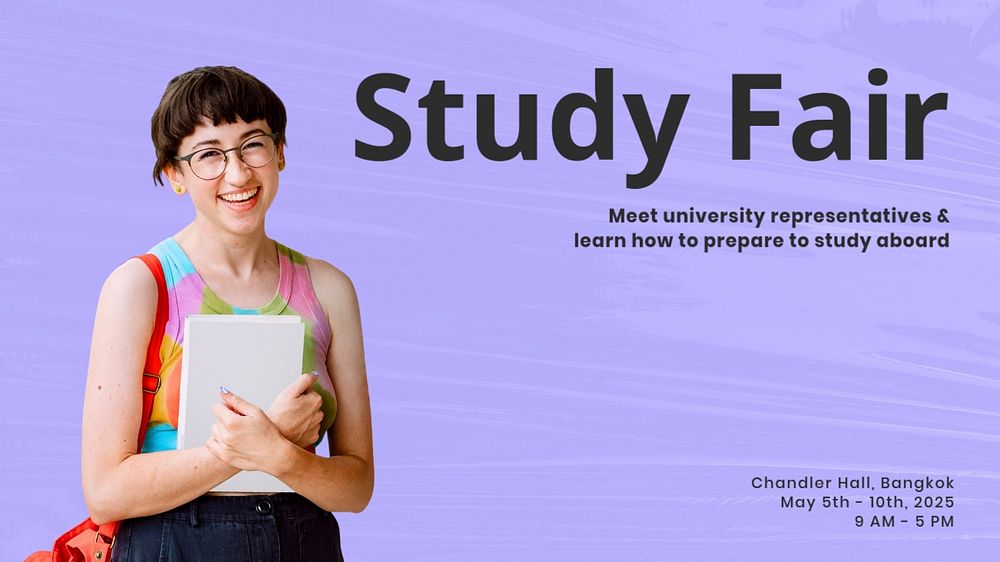 Study fair blog banner template, | Premium Editable Template - rawpixel