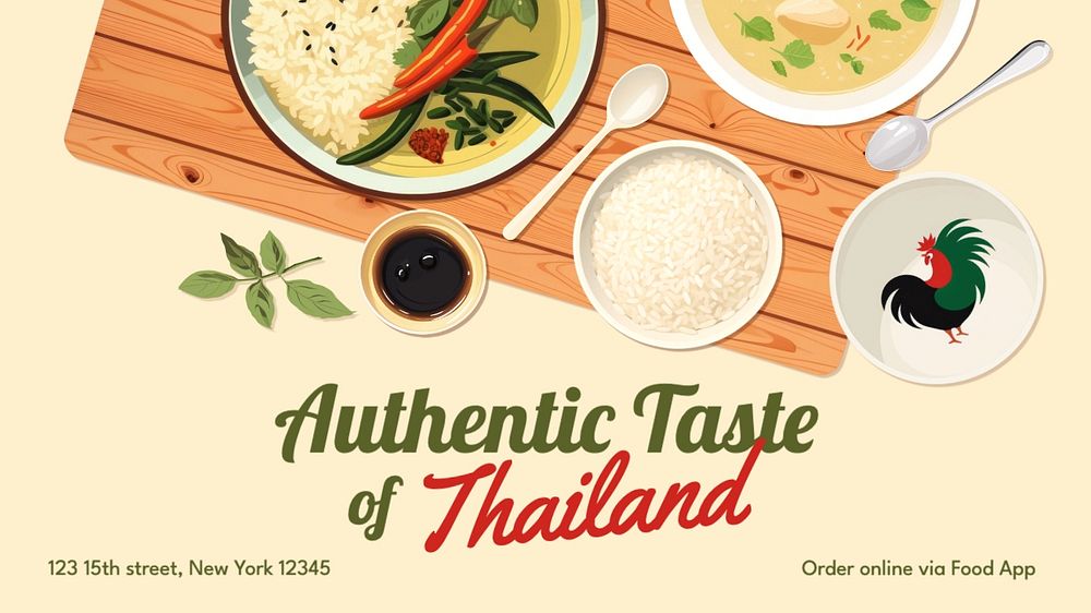 Authentic taste blog banner template | Free Editable Template - rawpixel