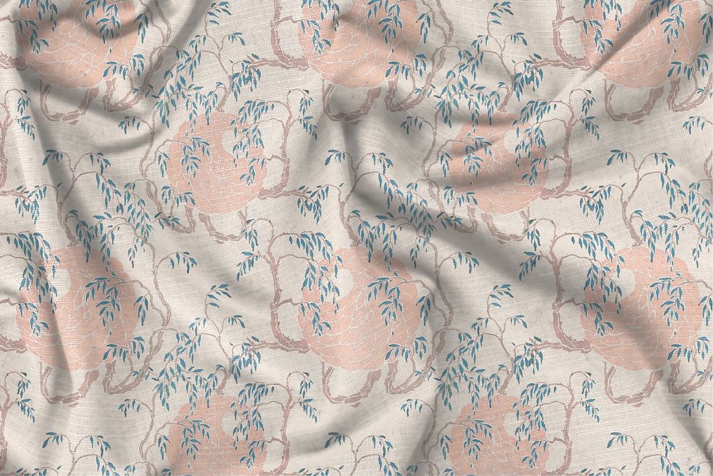 Customizable wrinkled fabric mockup, flat | Premium Mockup Generator ...