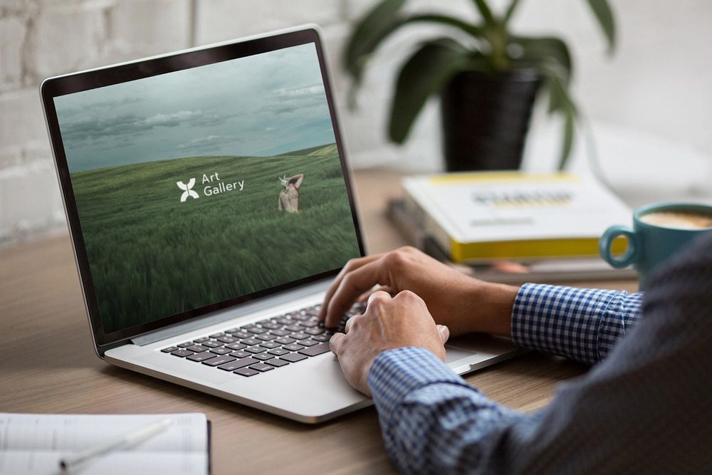 Laptop screen editable mockup | Premium Mockup Generator - rawpixel