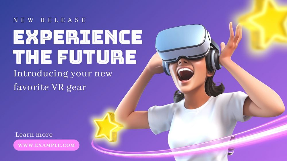 VR gear ads blog banner | Premium Editable Template - rawpixel