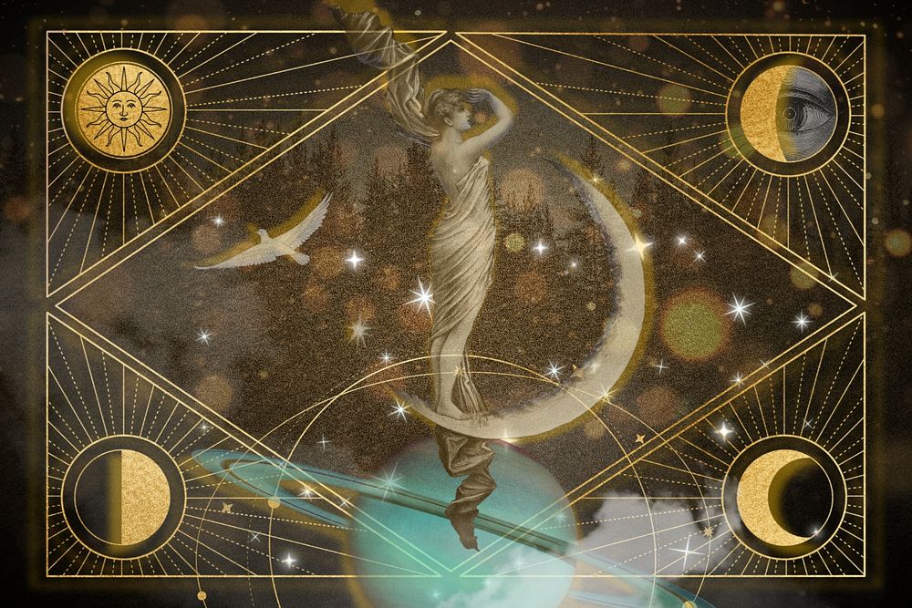 Aesthetic celestial greek goddess editable | Free Editable Design ...